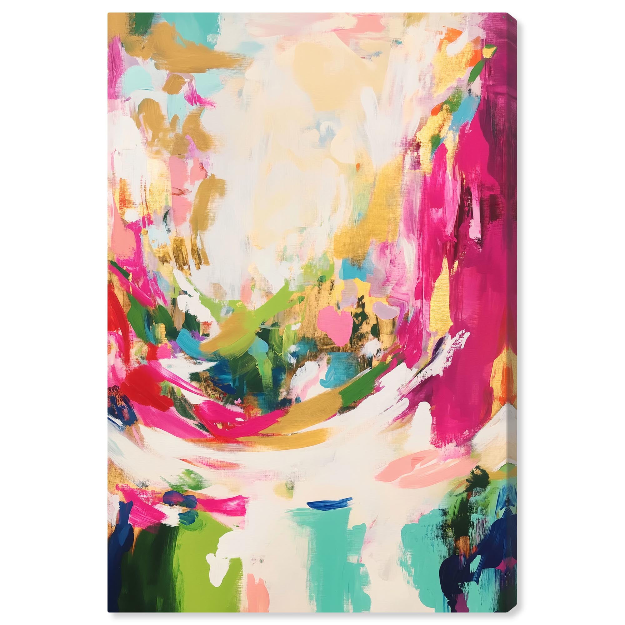 Deep Bloom I Canvas Colorful Abstracts by Art Remedy, Gallery Wrapped ...