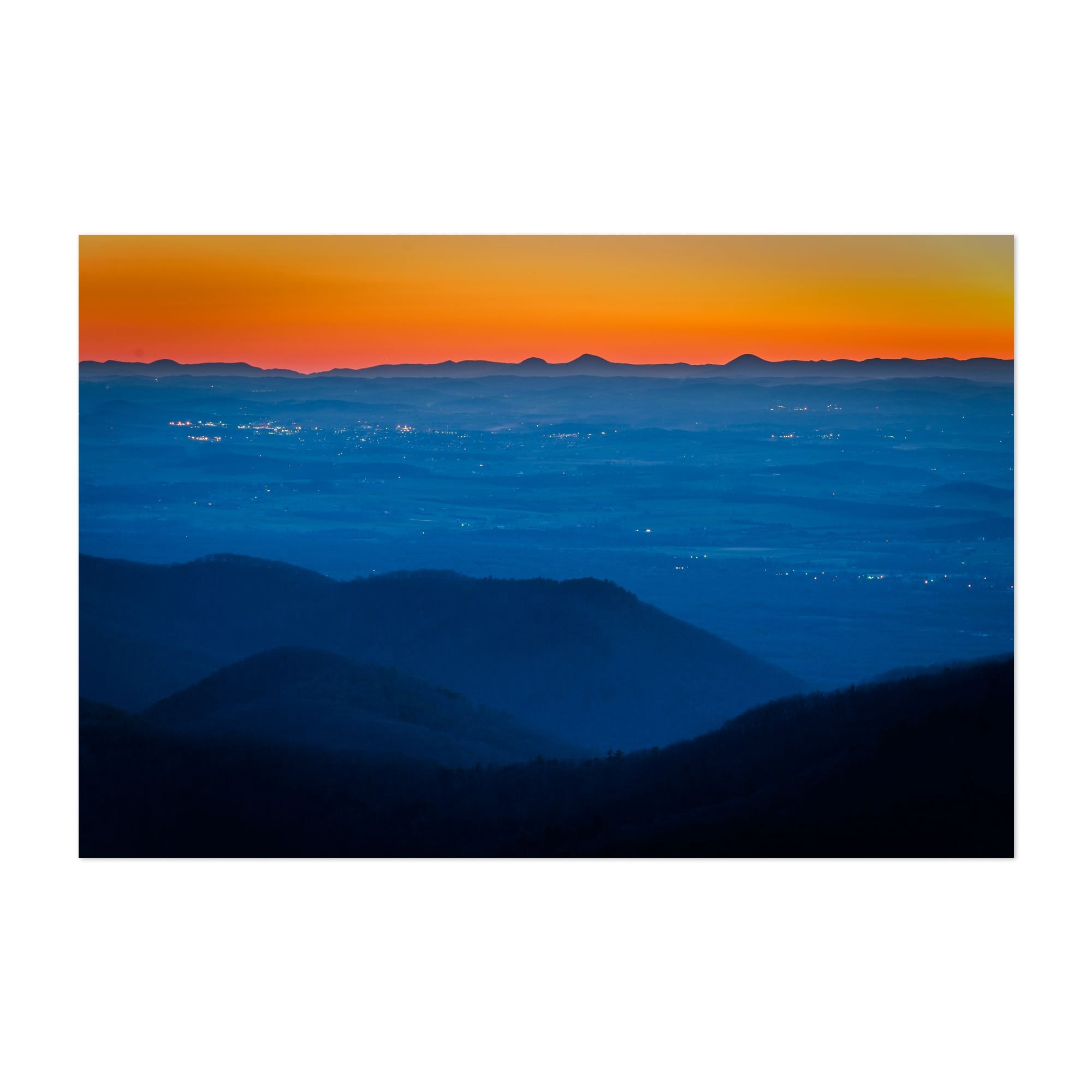 Deep Blue Blackrock - Virginia Photography Unframed Wall Art Print 16 x ...