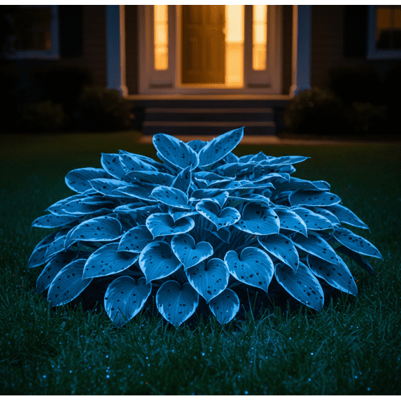 Deep Blue Heart Hosta-Bulbs For Planting-Premium Garden Stakes Perfect ...