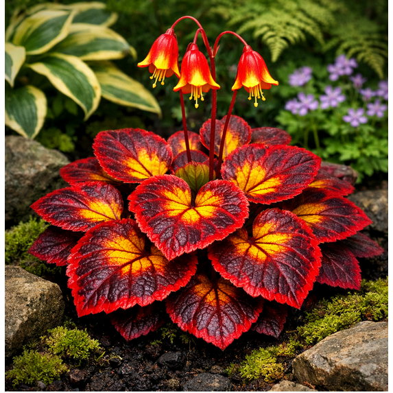 Deep Blue Heart Hosta-Bulbs For Planting-Premium Garden Stakes Perfect ...