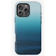 Deep Blue Ocean Gradient Phone Case for iPhone 16 15 14 13 12 11 Pro ...