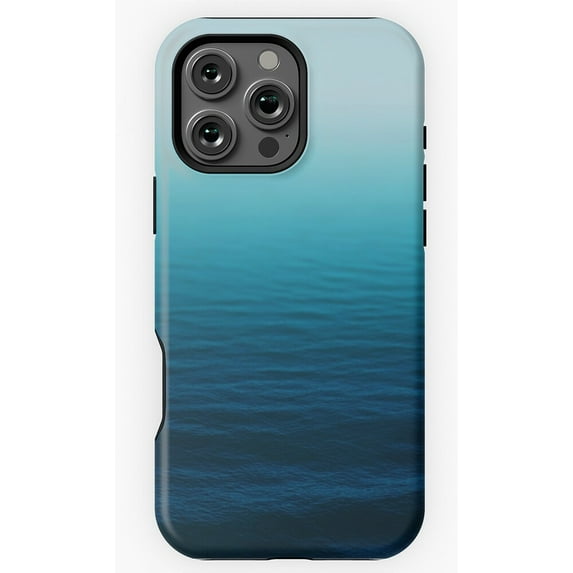 Deep Blue Ocean Gradient Phone Case for iPhone 16 15 14 13 12 11 Pro ...