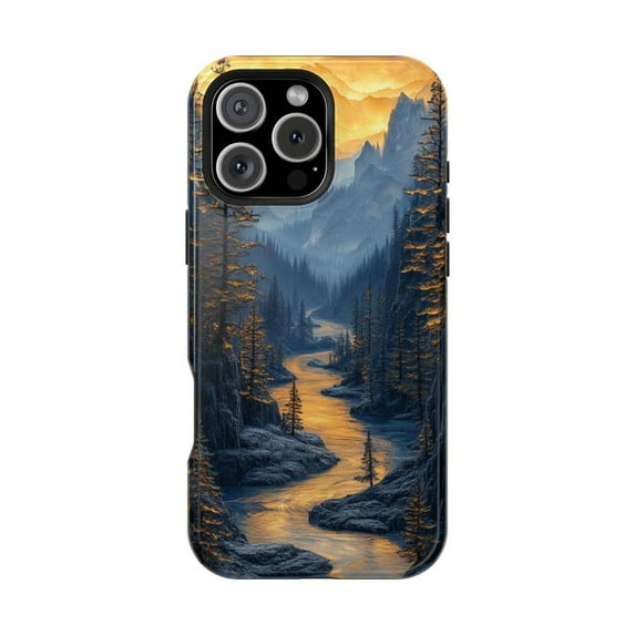 Deep Blue River in a Ridge Woods Mountains Case for iPhone 11,12,13,14 ...