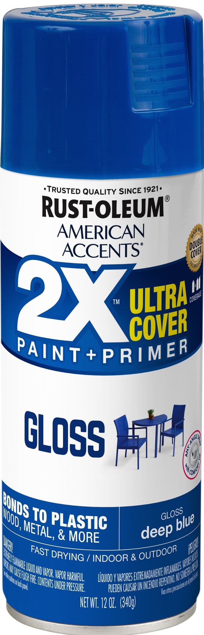 Deep Blue, Rust-Oleum American Accents 2X Ultra Cover Gloss Spray Paint ...