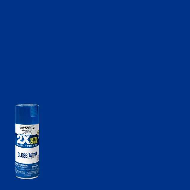 Deep Blue, Rust-Oleum American Accents 2X Ultra Cover Gloss Spray Paint ...