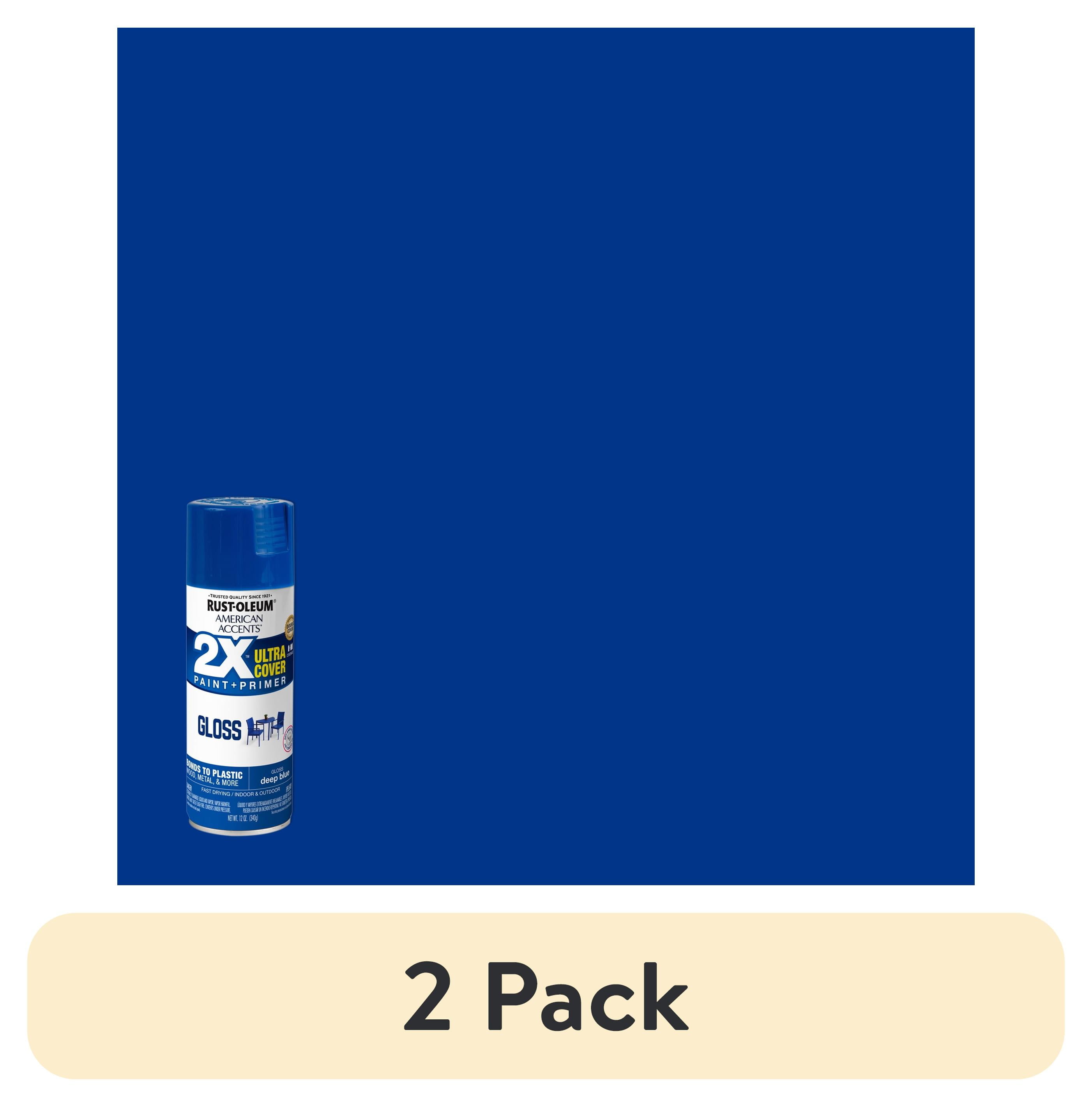 (2 pack) Deep Blue, Rust-Oleum American Accents 2X Ultra Cover Gloss ...