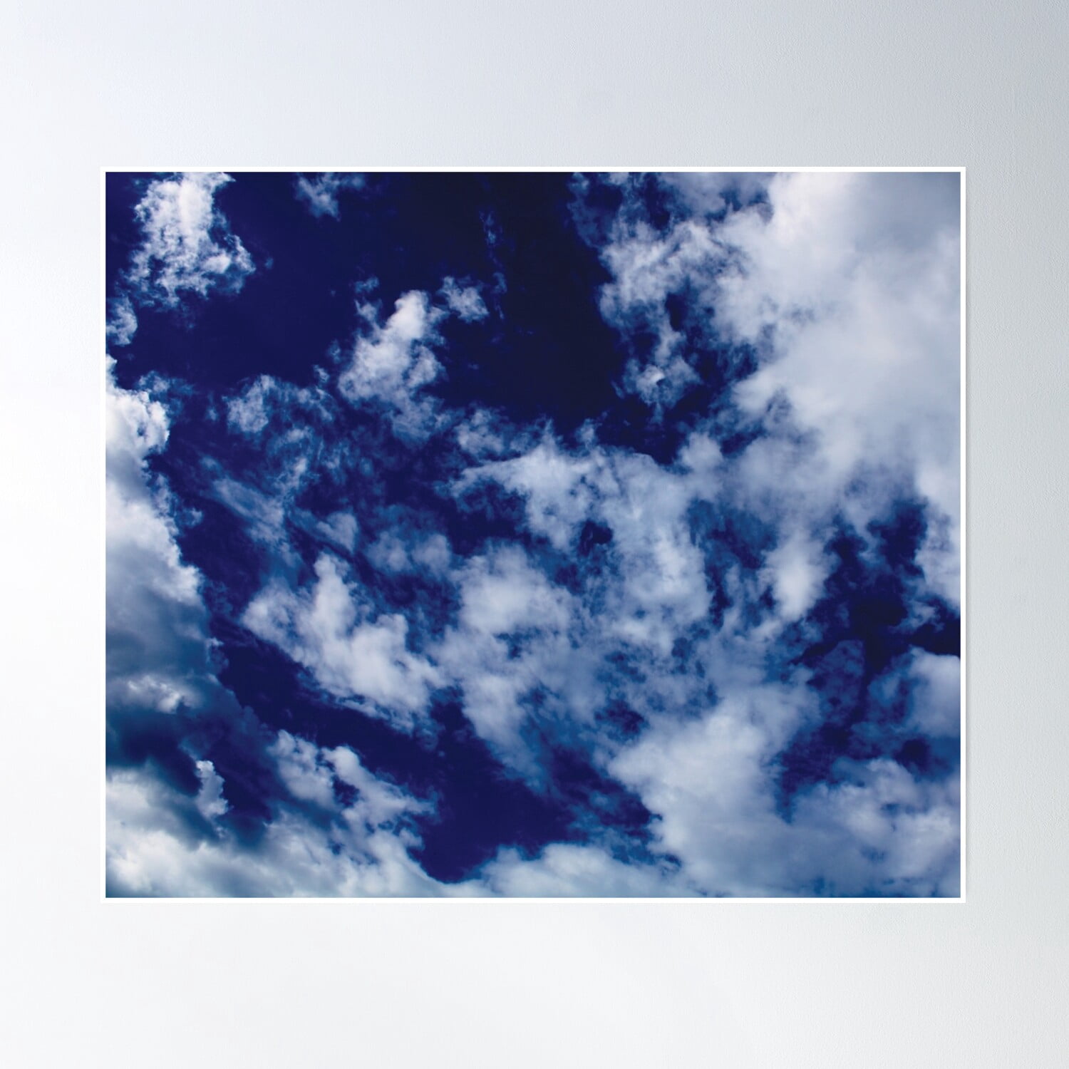 Deep Blue Sky Poster Wall Art, Modern Wall Decor, 16x24 UNFRAMED ...