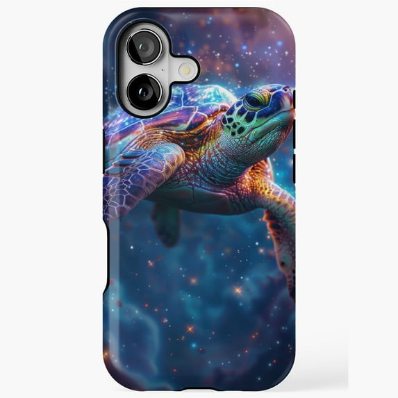 Deep Blue Turtle Swimming Through Clear Ocean for iPhone 17 16 15 14 13 ...