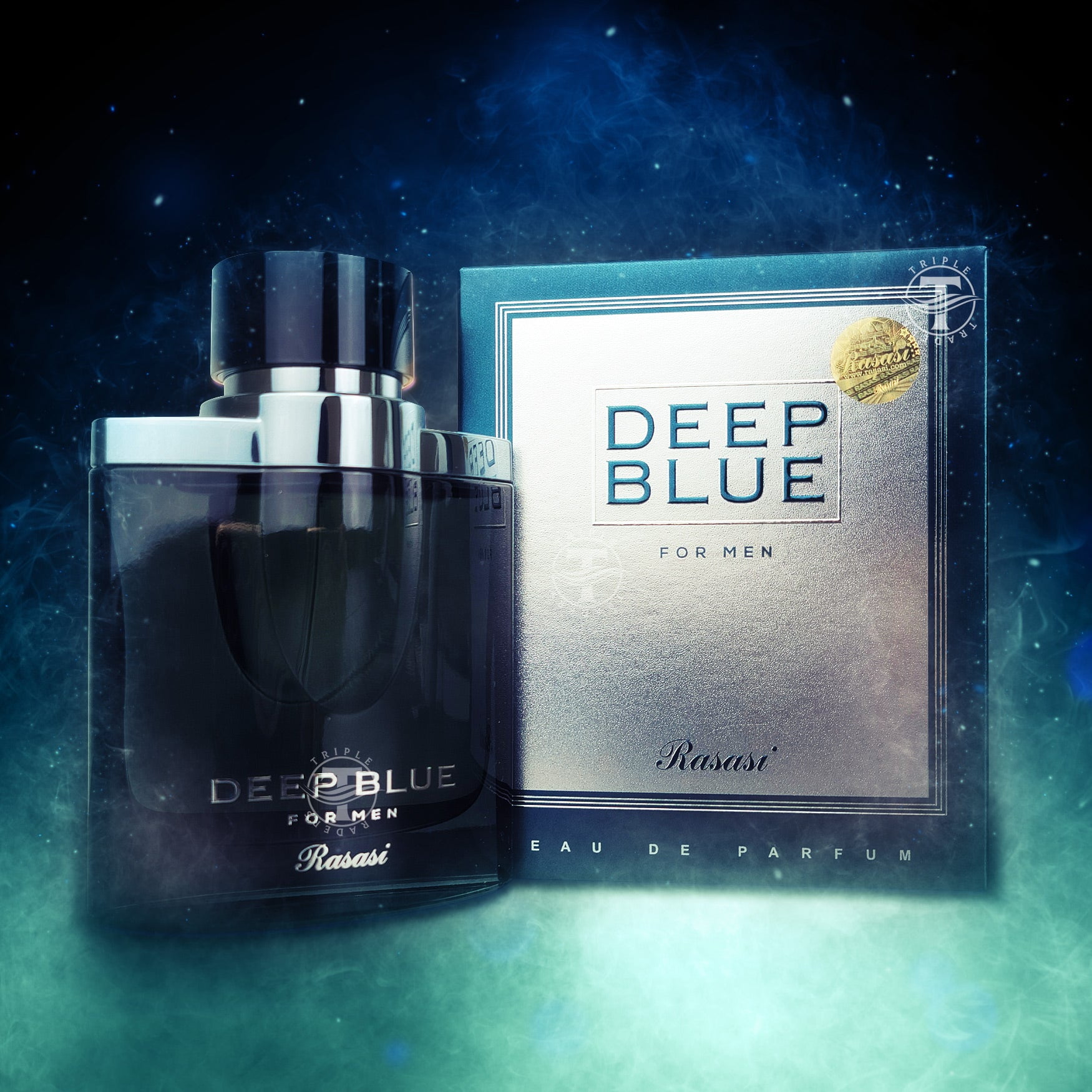 Deep Blue for Men Eau De Parfum by Rasasi 100ml 3.4 FL OZ - Walmart.com