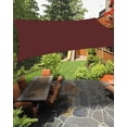 Deep Brown Sun Shade Sail 14'X18' Brown Solid Color Background Autumnal ...