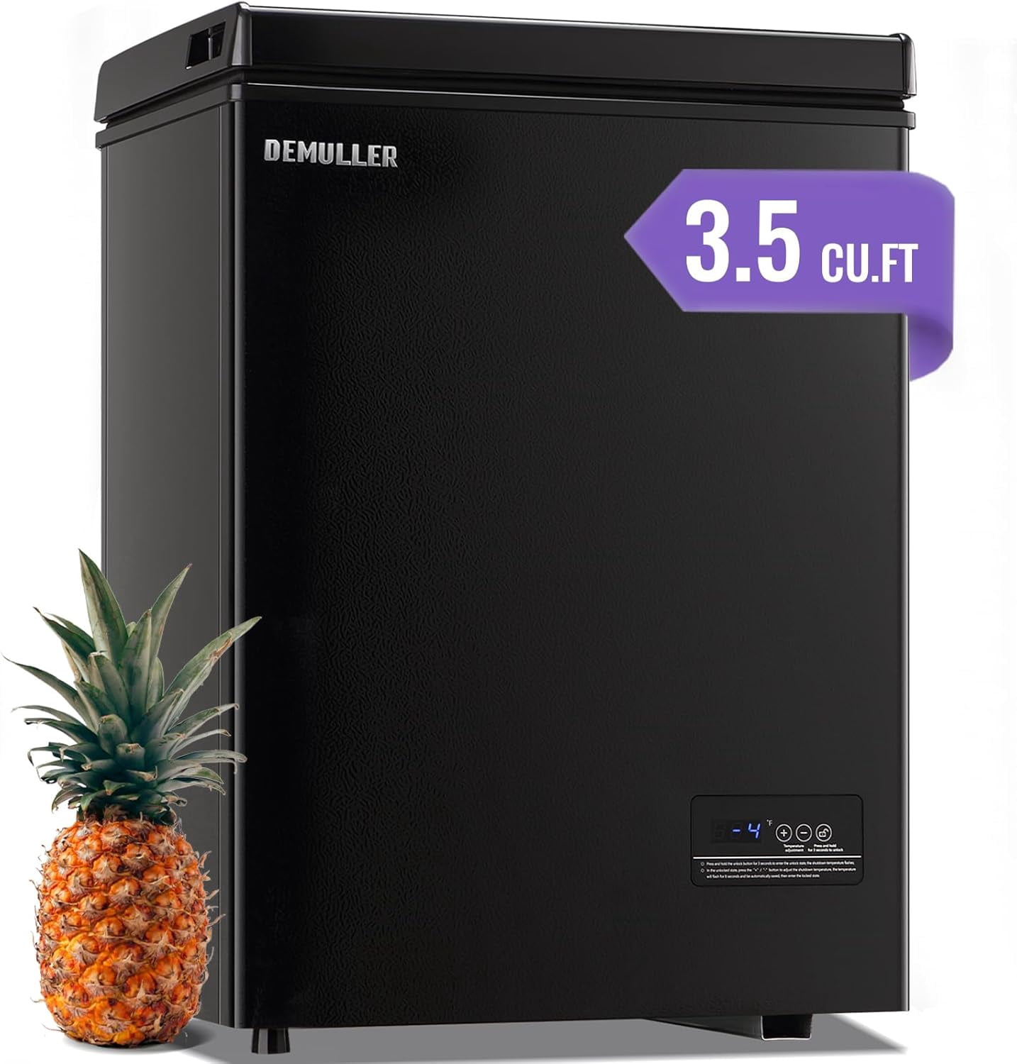 Deep Chest Freezer Mini Freezer with Electronic Display Screen Free ...