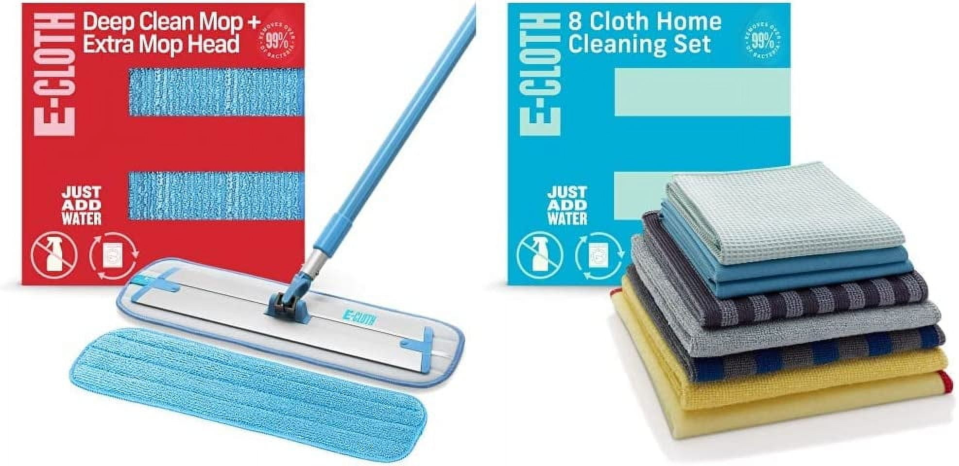Deep Clean Mop + Extra Mop Head + Home Cleaning Set (8 Pieces ...