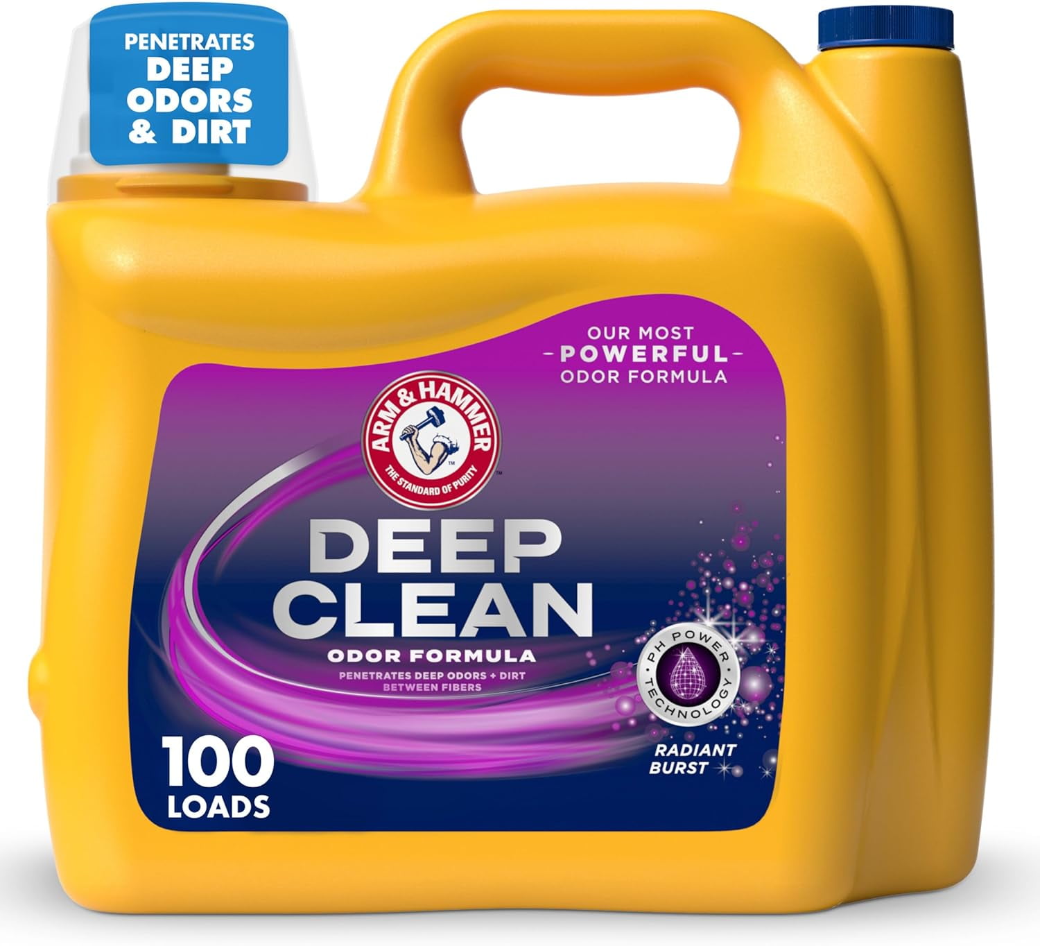 Deep Clean Odor Formula Liquid Laundry Detergent, Laundry Odor Remover ...