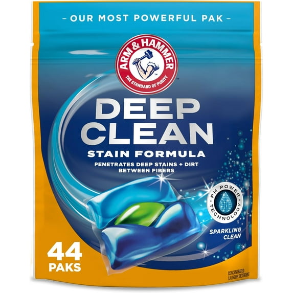 Deep Clean Stain Formula Laundry Detergent Power Paks, Laundry Stain ...