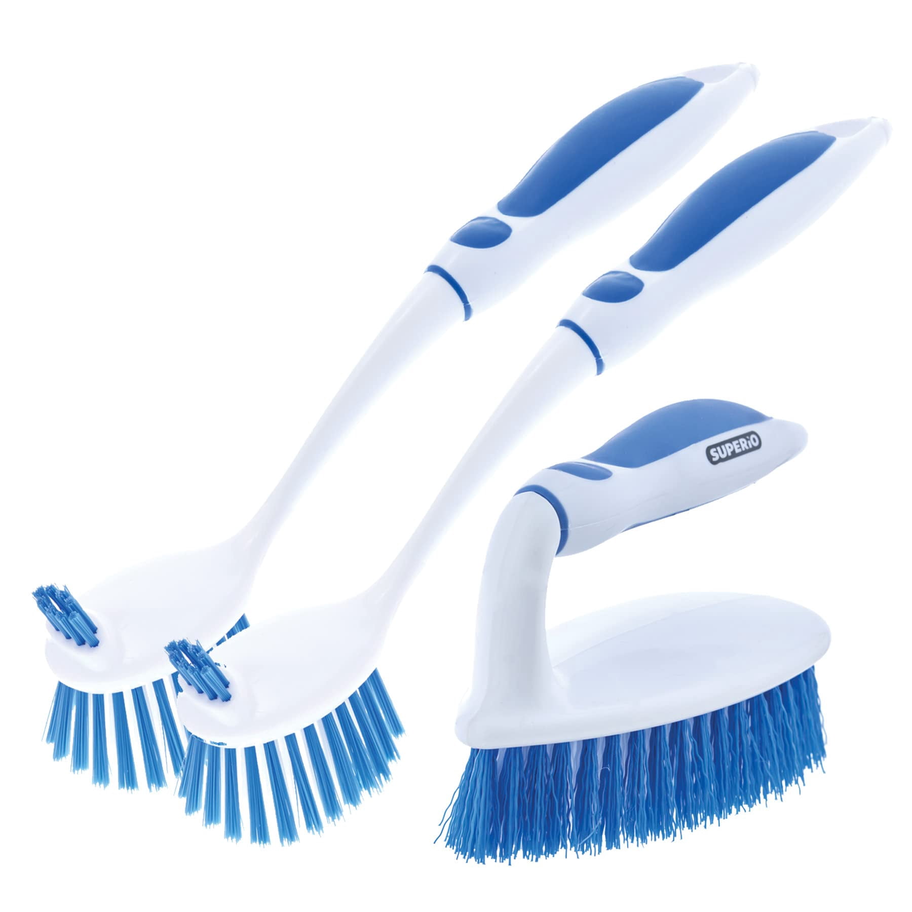 Deep Cleaning Brush Scrubber 3 Pack - 1 Vegetable Brush and 2 Scrub ...