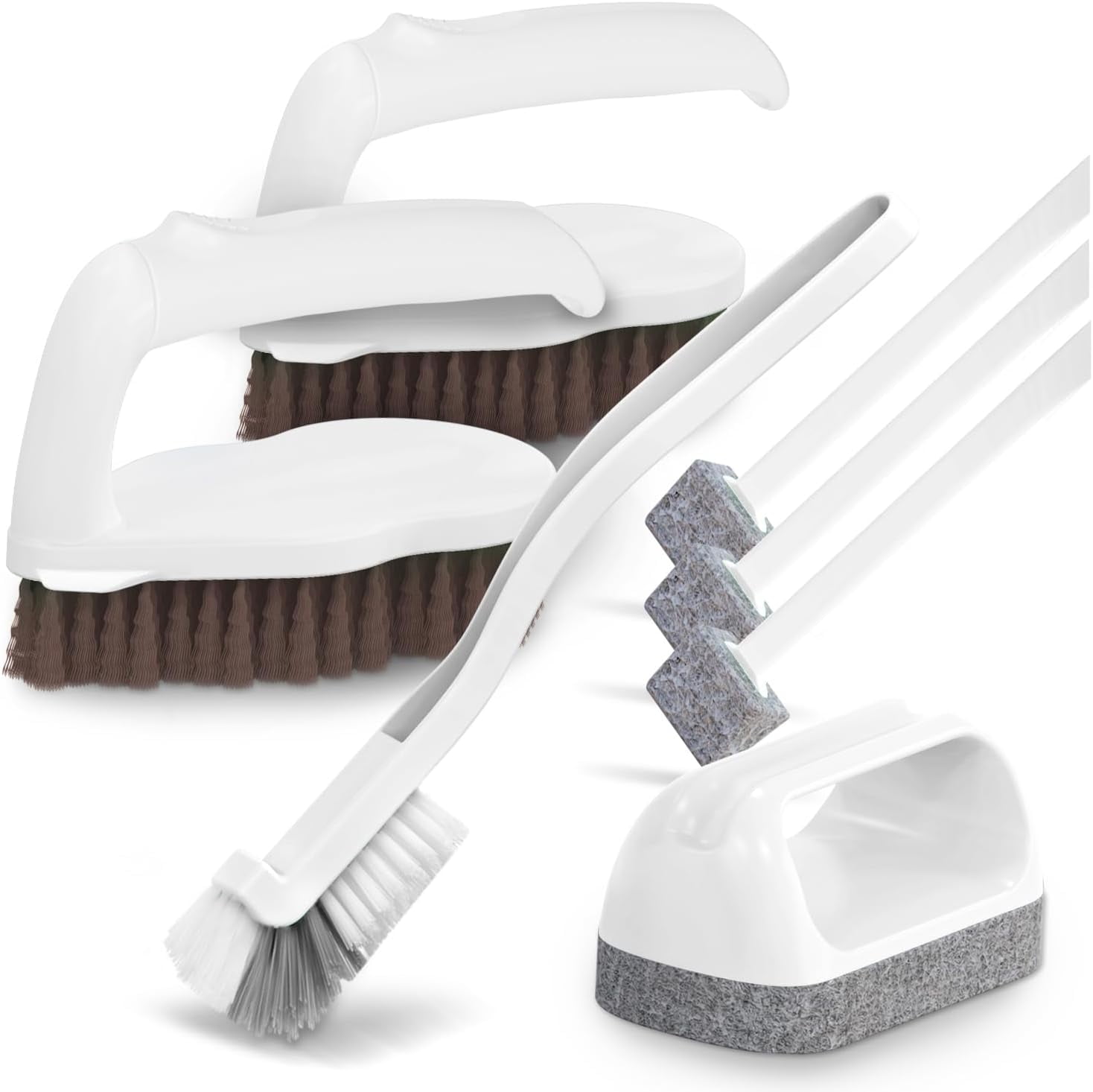 Deep Cleaning Brush Set, Scrub Pads with Scraper Tip for Pool Walls ...