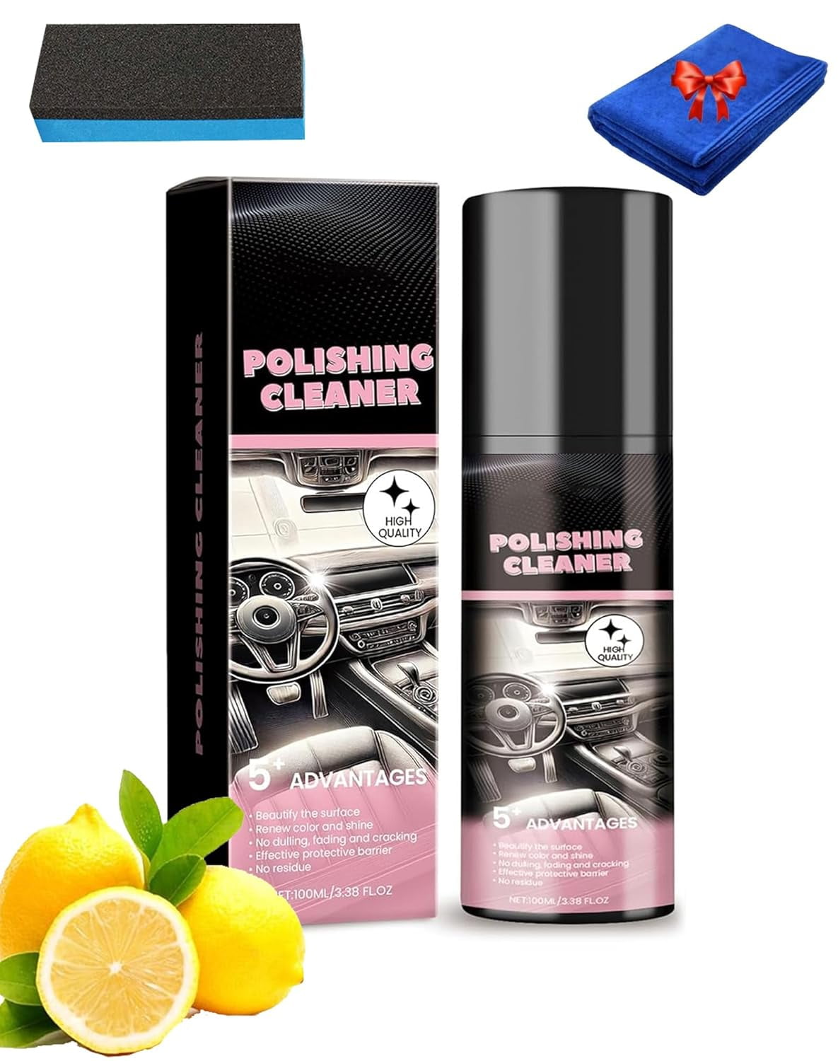 Deep Cleaning Car Polish Spray Bogo Car Interior Spray Polishing ...