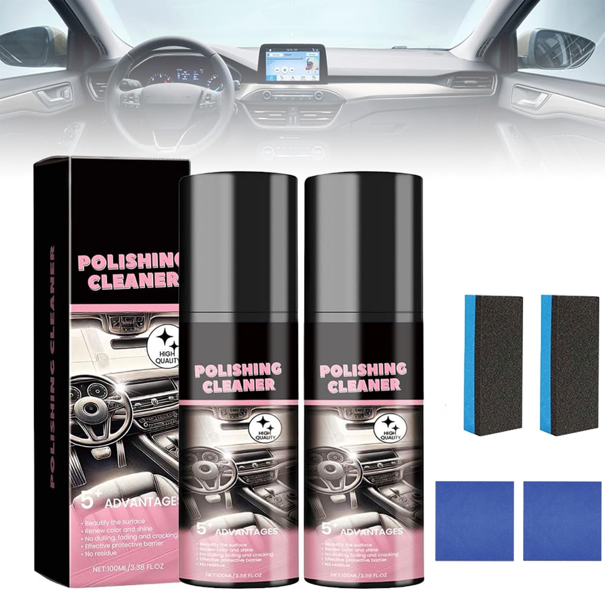 Deep Cleaning Car Polish Spray - Interior Detailer & Protectant for ...