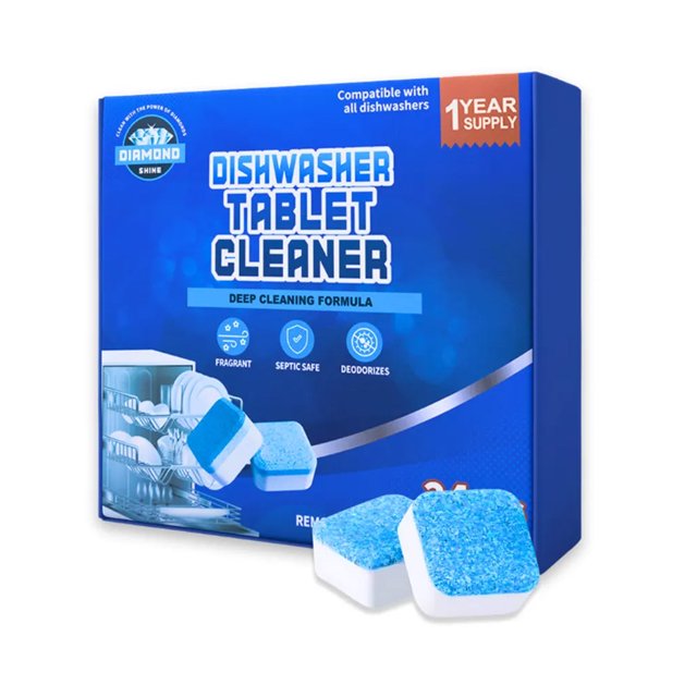 Deep Cleaning Dishwasher Tablets - Powerful Deodorizer, Descaler - Remove Odors, Limescale ...
