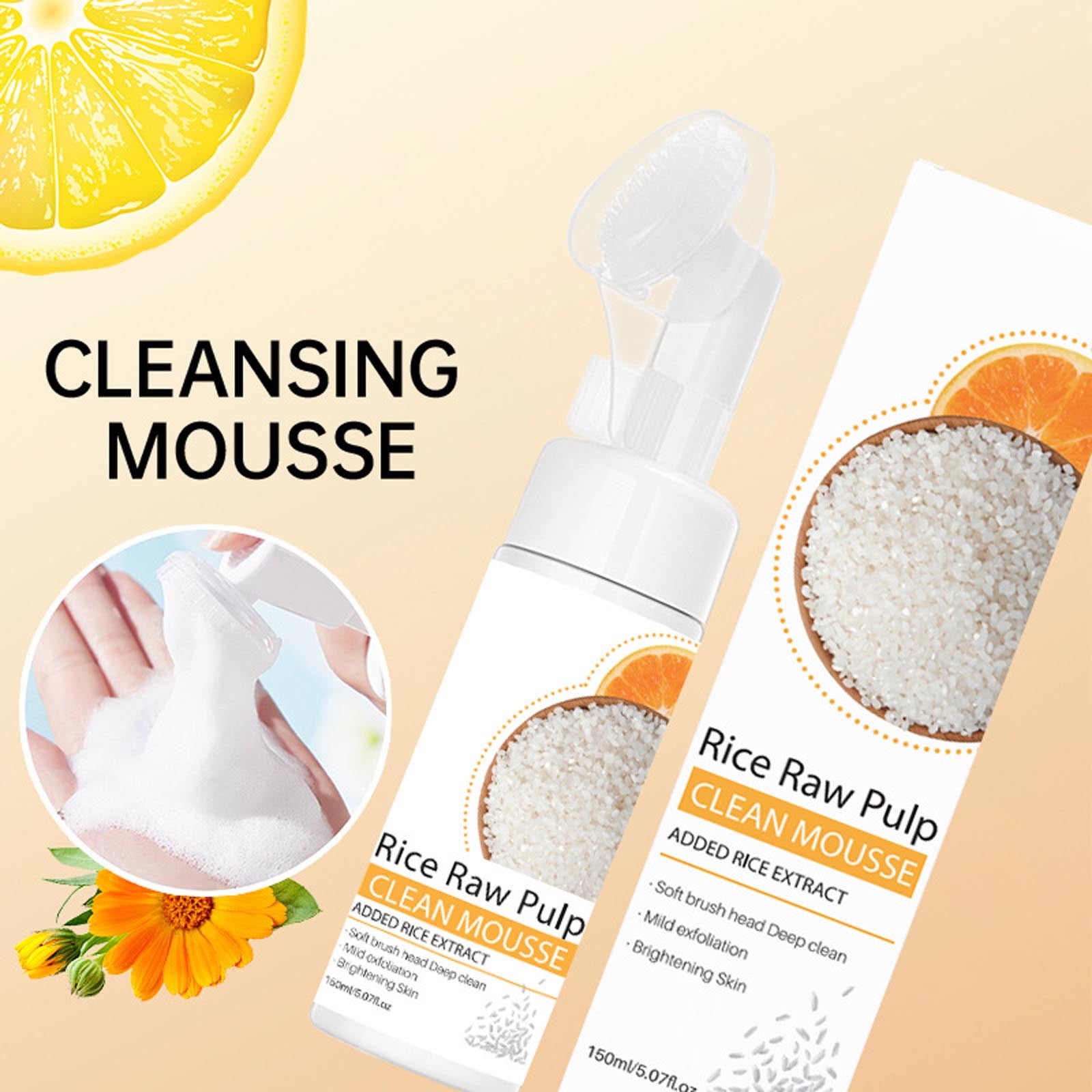 Deep Cleaning Facial Cleanser with Soft Brush Head for Gentle Massage ...