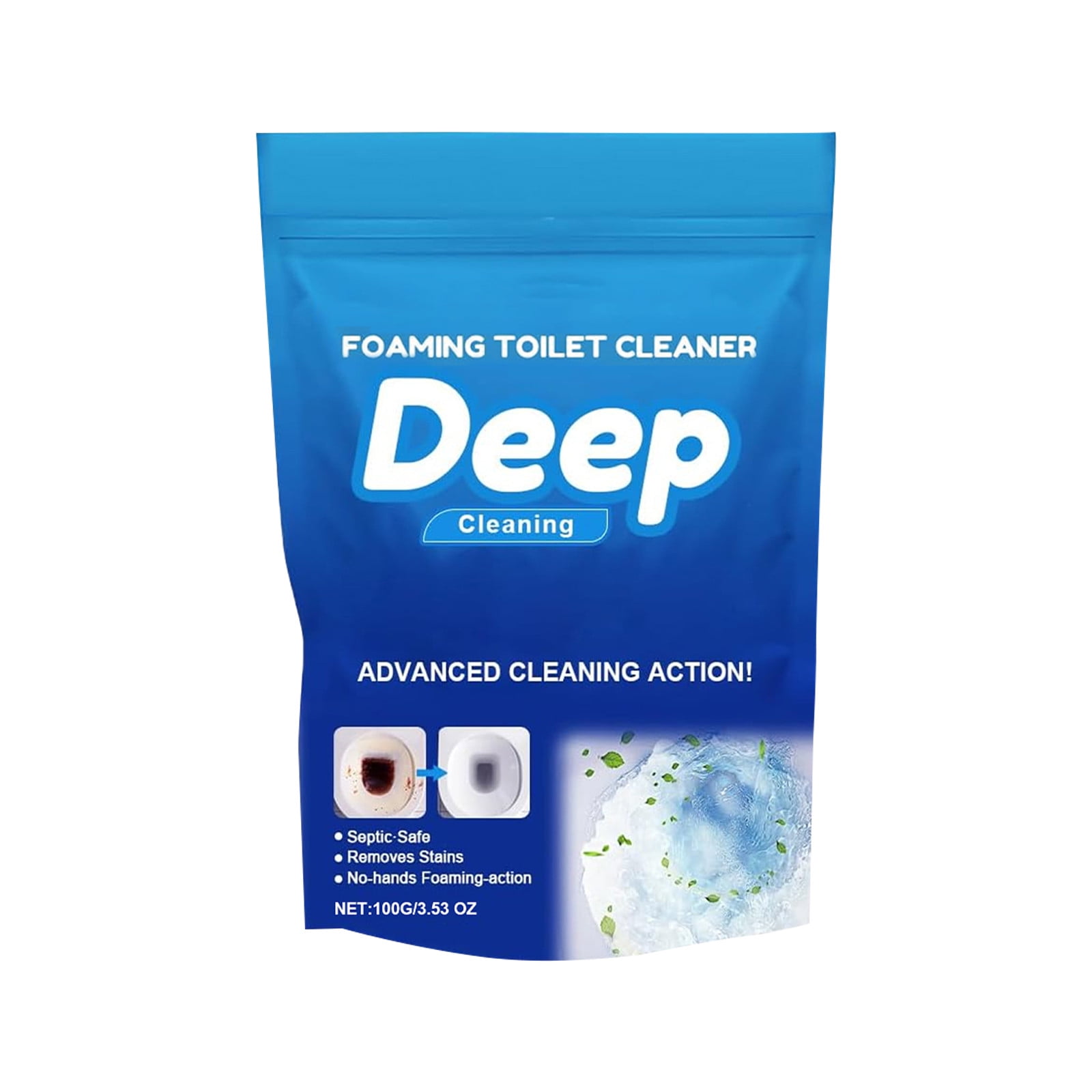 Deep Cleaning Foaming Toilet Cleaner Advanced Stain Removal & Septic ...