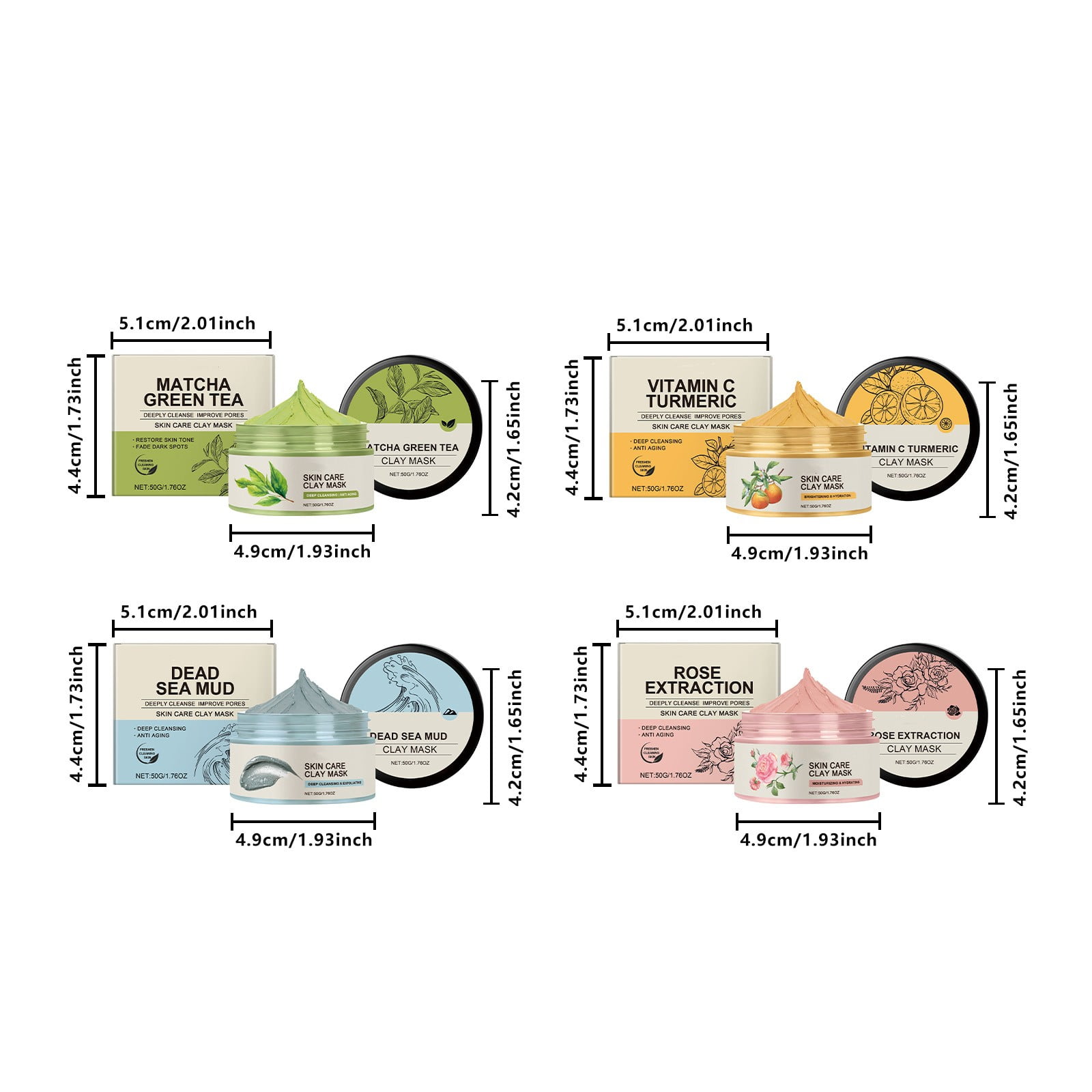 Deep Cleansing Mud Mask - Hydrating & Firming Skin, Exfoliating ...