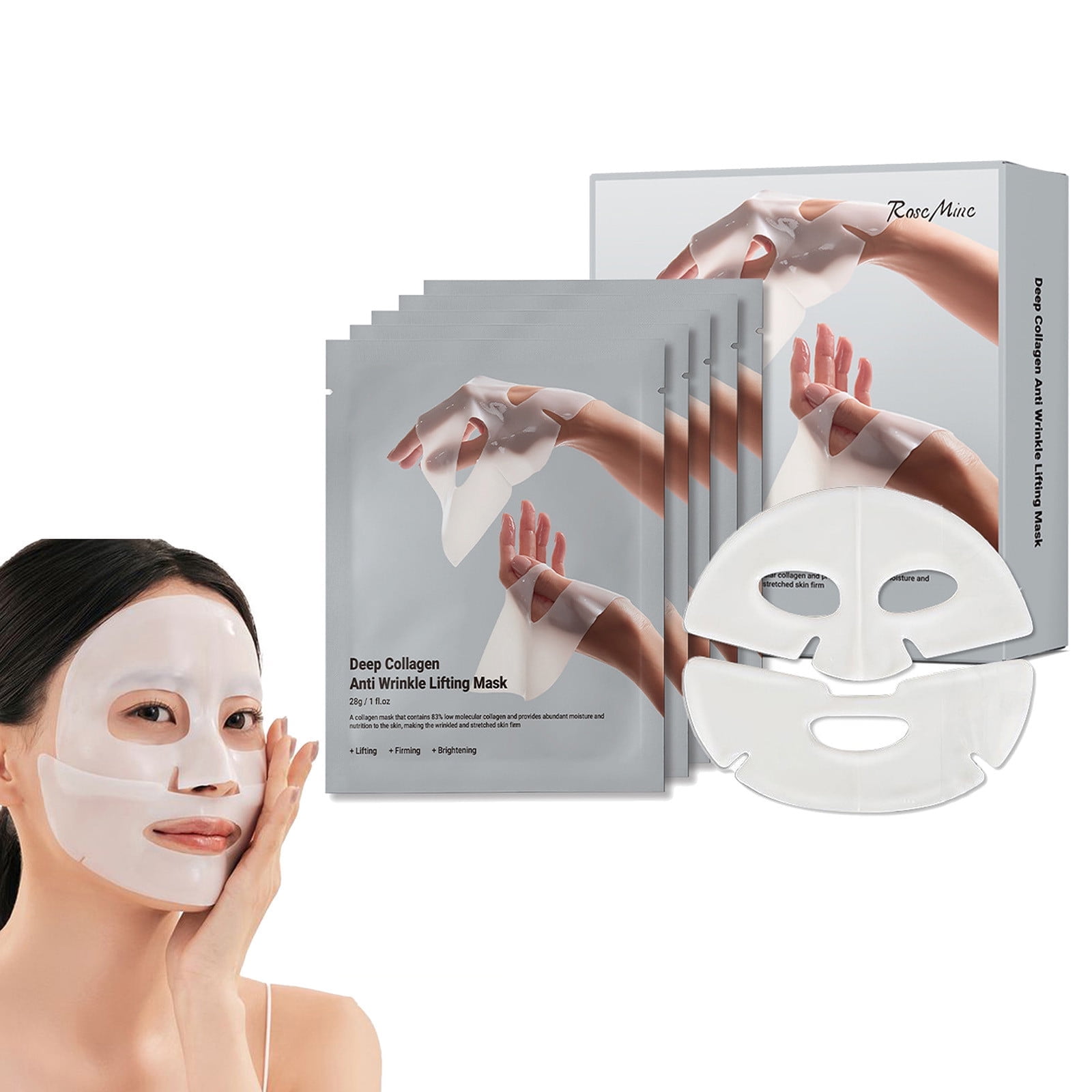 Deep Collagen Overnight Mask 28gx5ea, Deep Collagen Facial Sheet Masks ...