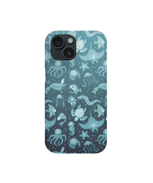 Deep Dead Sea Skeleton Diver Gothic Phone Case for iPhone 16 15 14 13 ...