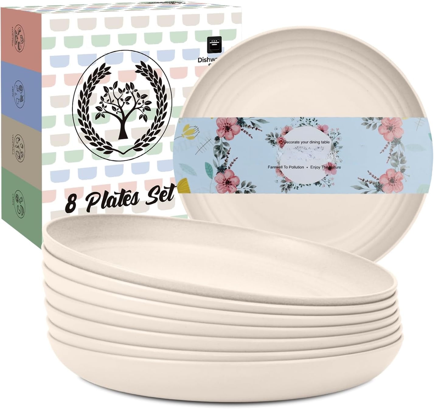 Deep Dinner Plates Alternative for Plastic - Microwave & Dishwasher ...