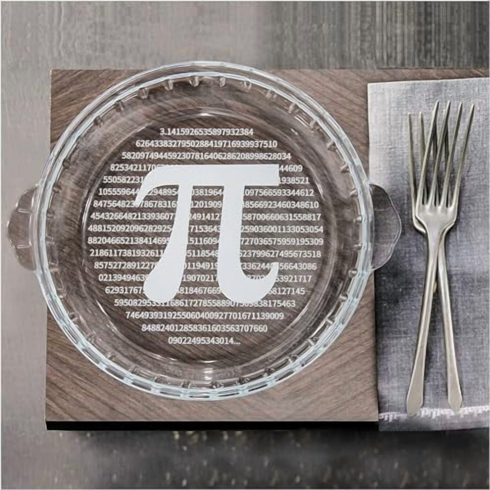 Deep Dish Pie Plate, PI 3.14 Decorated Bottom, Perfect for Teacher's ...