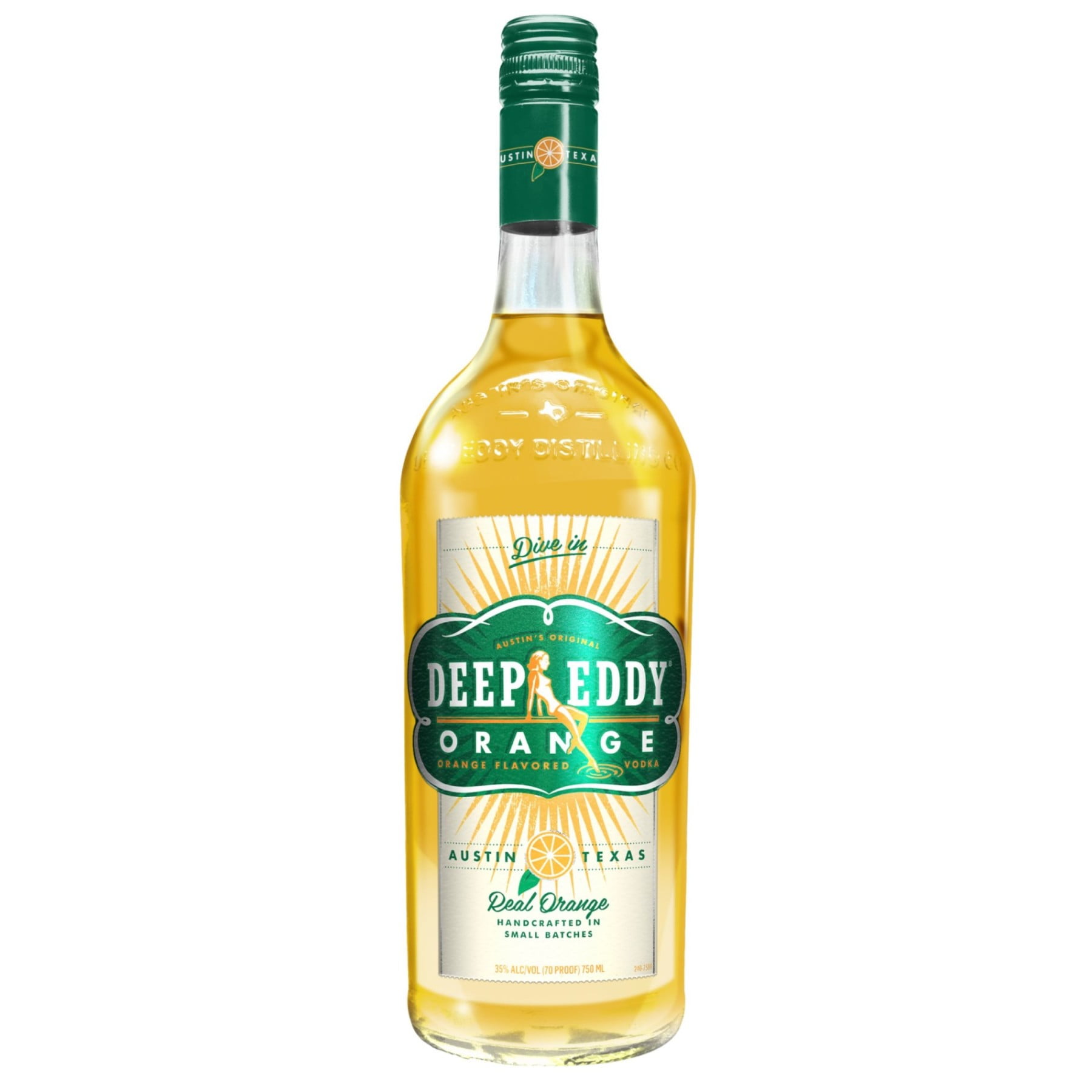 Deep Eddy Orange Flavored Vodka, 750 ml Bottle, 35% ABV - Walmart.com