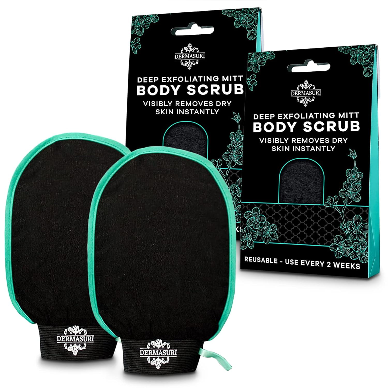 Deep Exfoliating Glove Body Scrub Mitt - Skin Exfoliator Mitt for Women ...