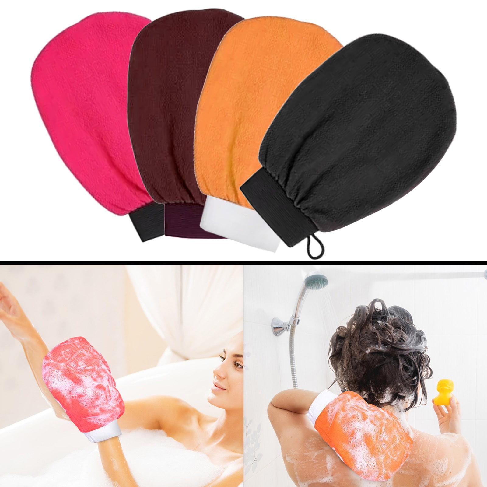 Deep Exfoliating Gloves, Body Scrub Gloves for Bath or Shower, Men's ...