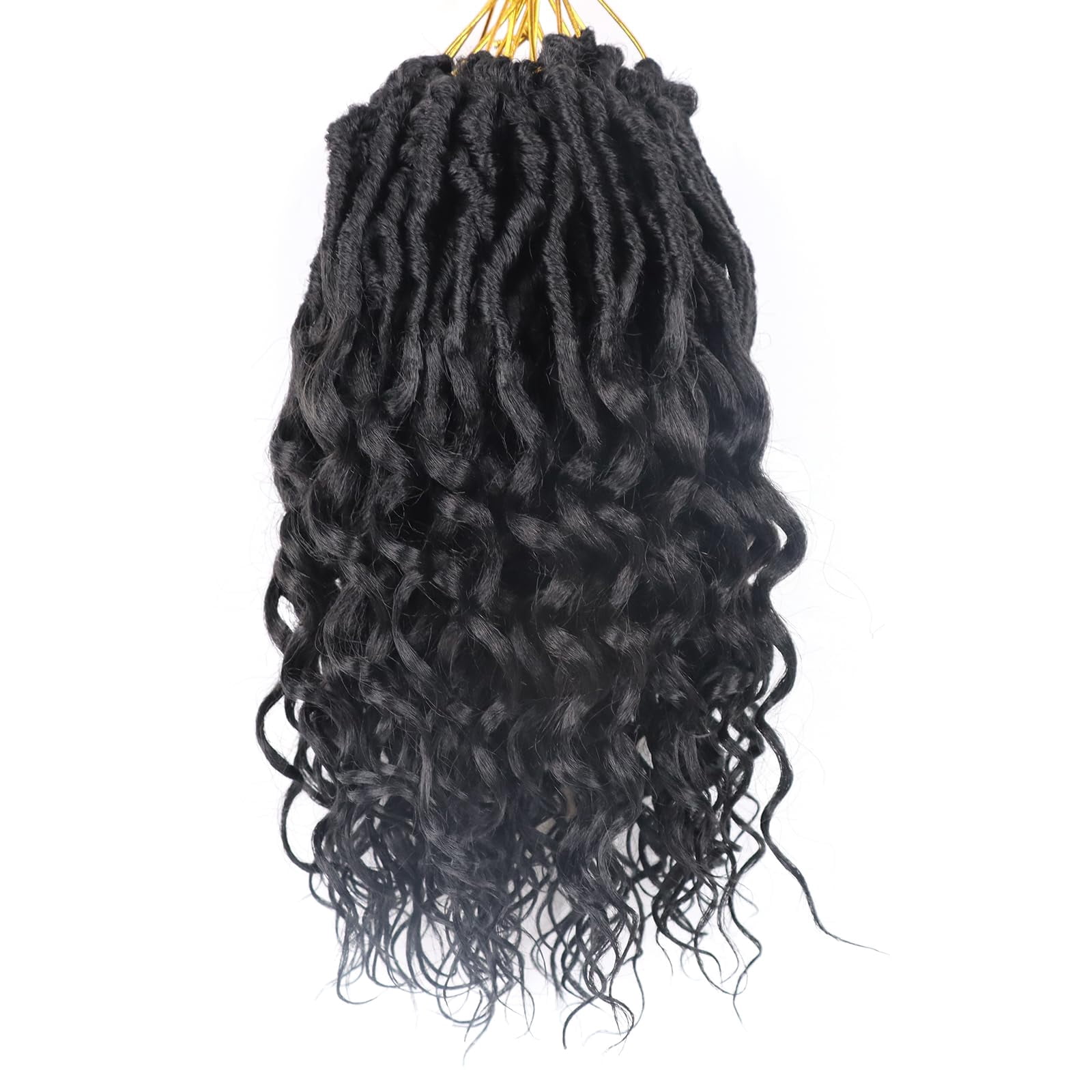 Deep Faux Locs Crochet Hair 10 Inch 8 Packs Goddess Locs Crochet Hair ...