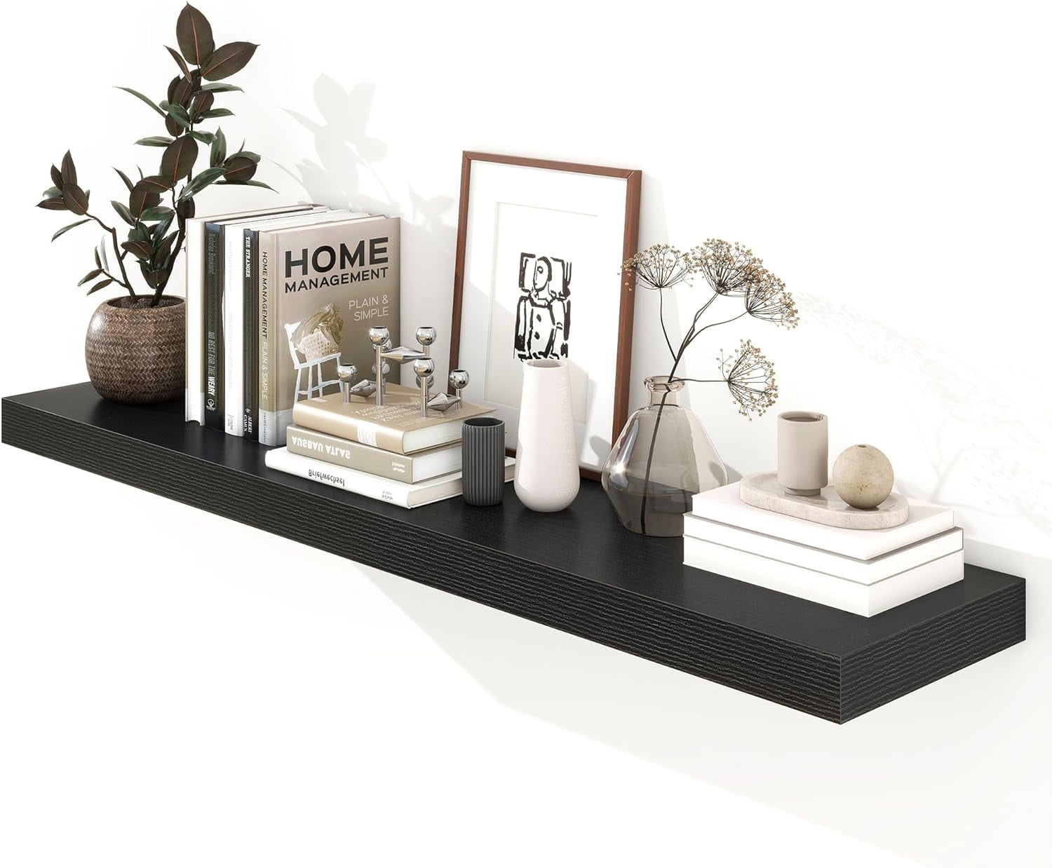 Deep Floating Shelves | 12 Inch Deep, 55 Inch Set of 1 | Rustic Wood ...