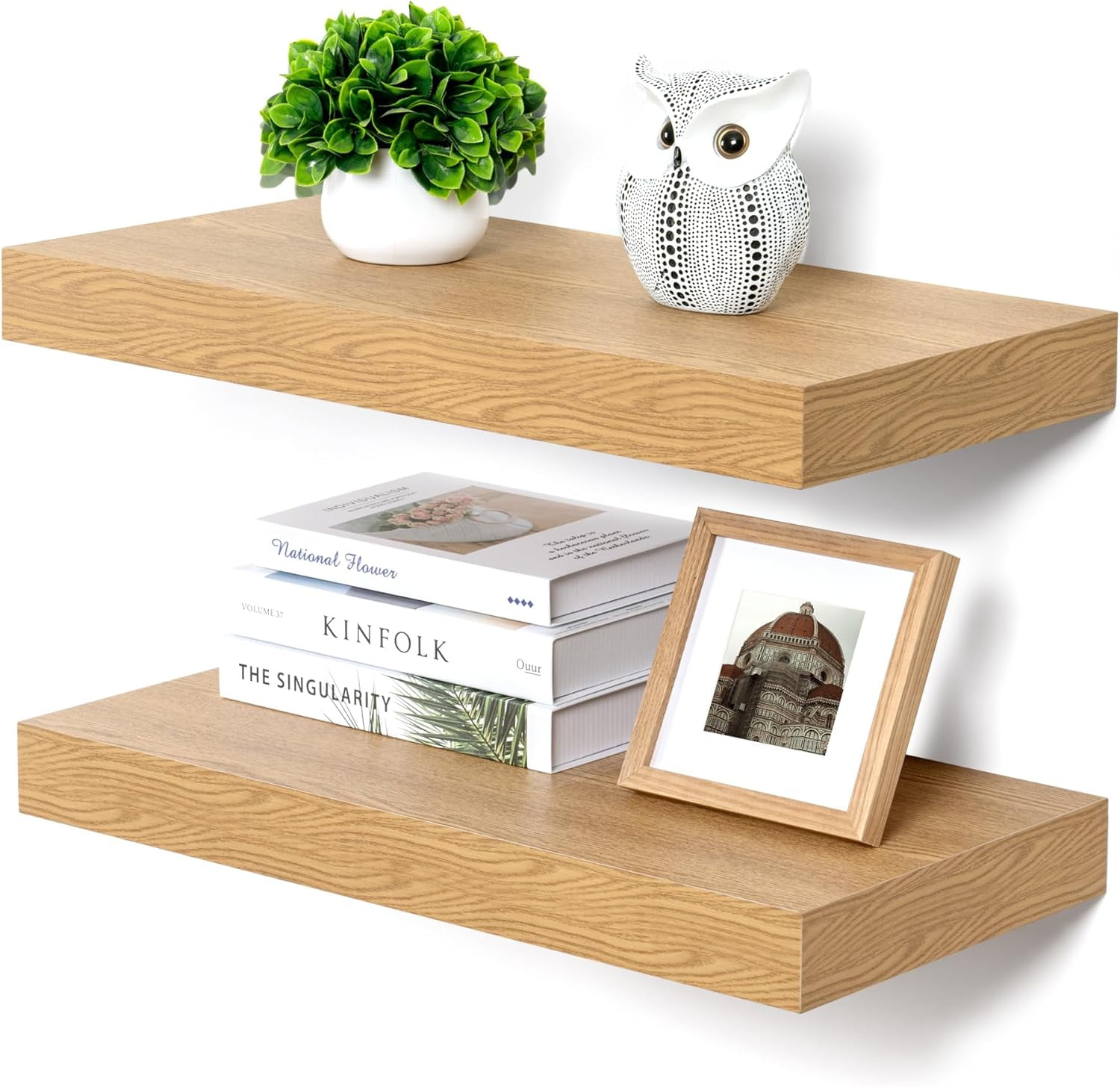 Deep Floating Shelves, 12 Inch Deep Rustic Floating Shelves Set of 2 ...