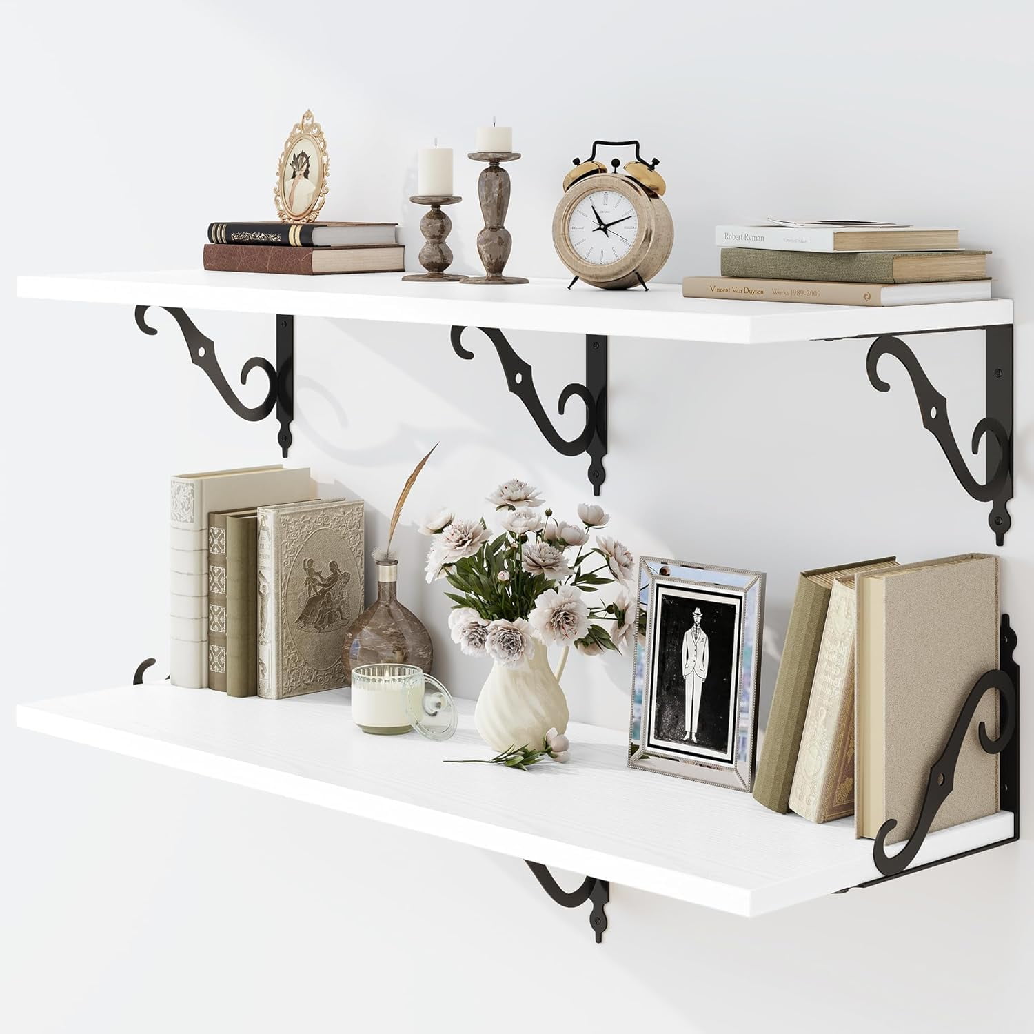 Deep Floating Shelves, 36 Inch Wall Shelves, 12 Inch Deep Floating ...