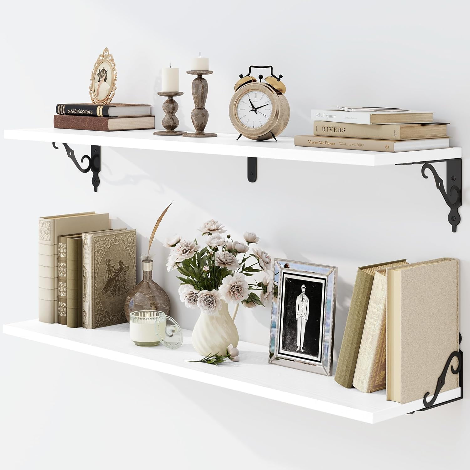 Deep Floating Shelves, 36 Inch Wall Shelves, 8 Inch Deep Floating Shelf ...