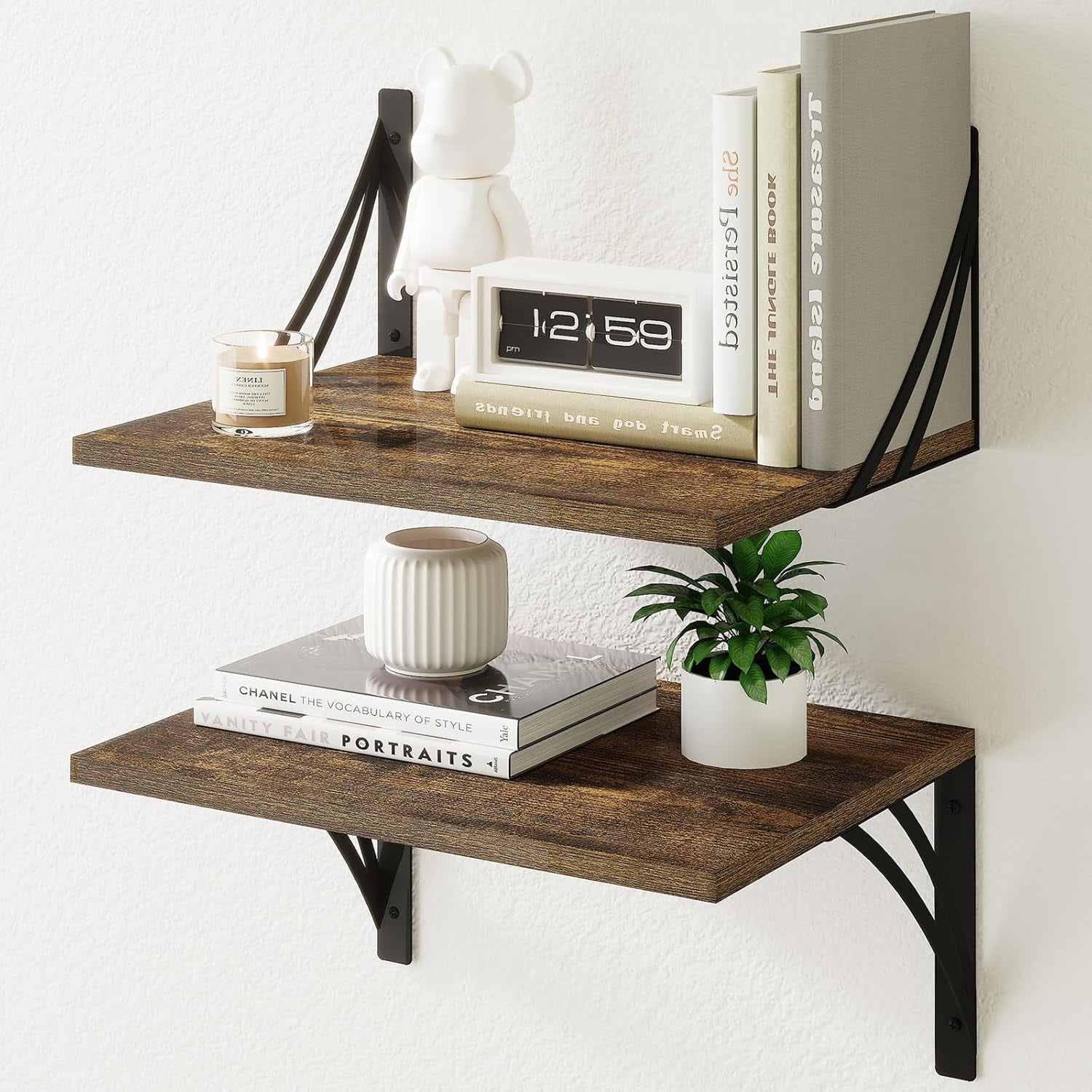 Deep Floating Shelves for Wall, 12 Inch Deep Wall Shelves, Floating ...