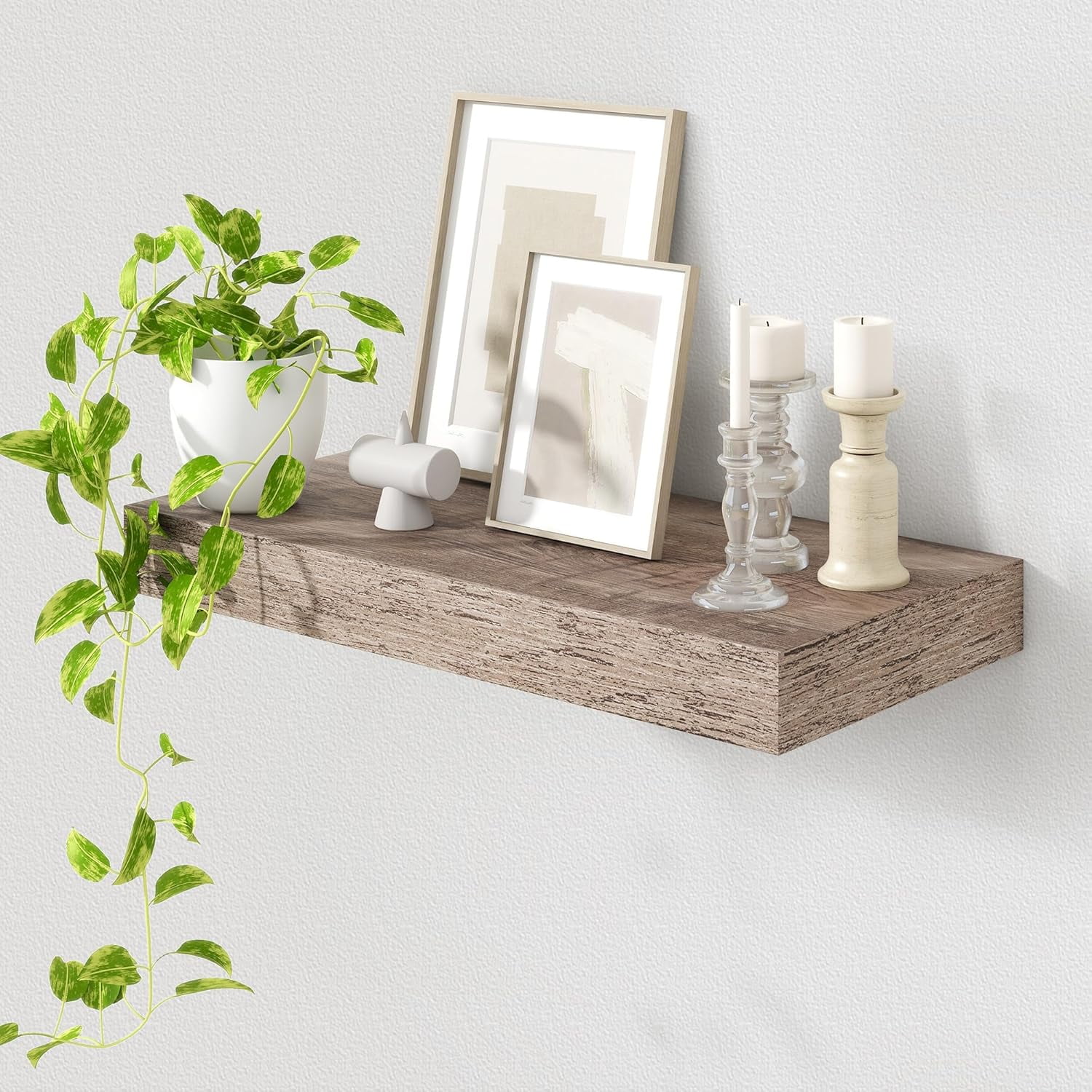 Deep Floating Shelves for Wall | 24 Inch Wide x 12 Inch Deep Floating ...