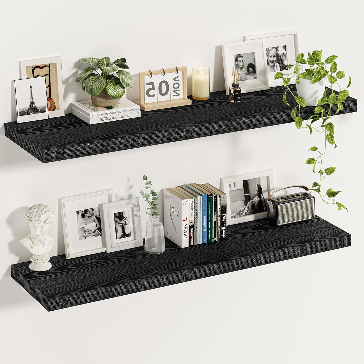 Deep Floating Shelves for Wall Long Wall Shelves for Living Room ...