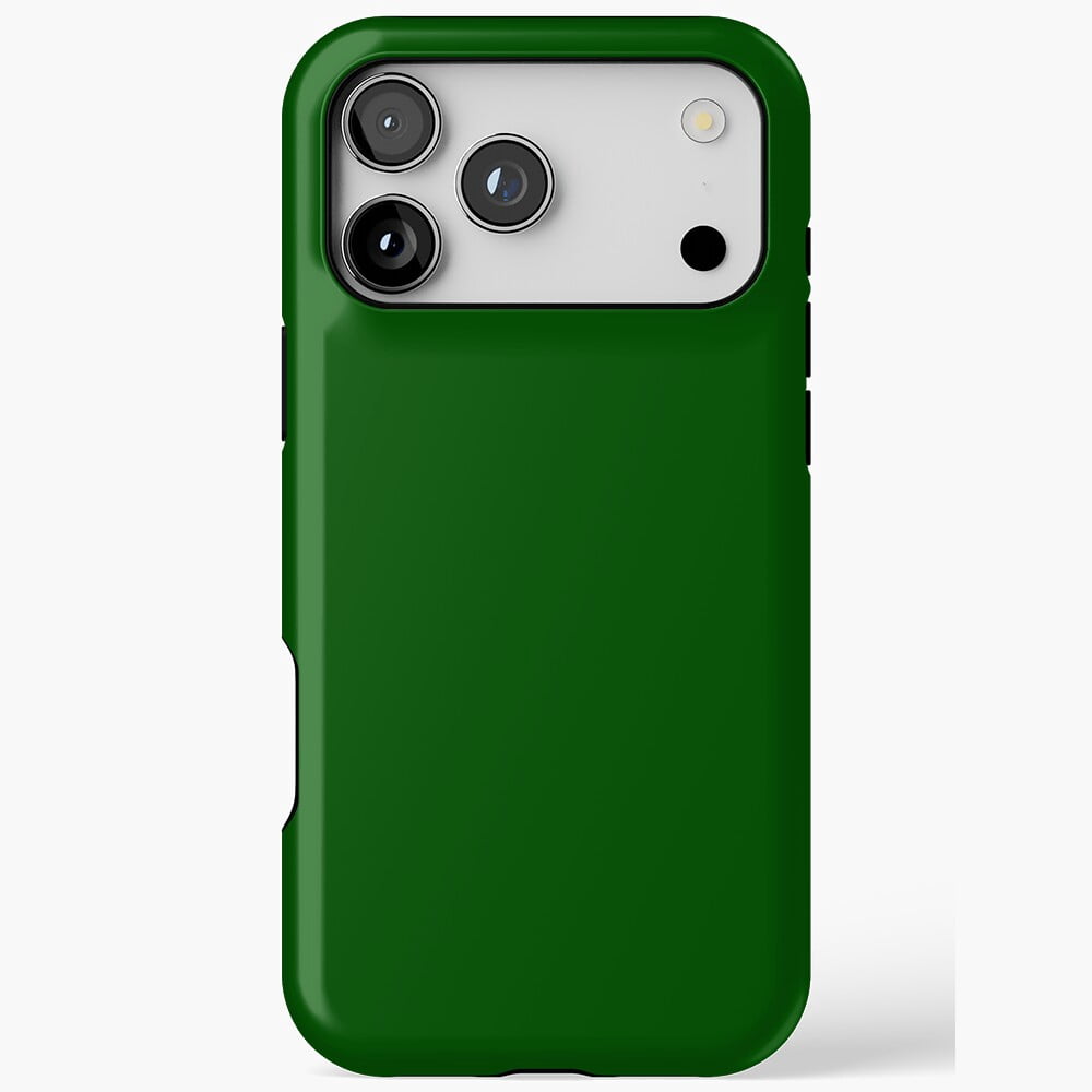 Deep Forest Green Solid Nature Inspired Tone Phone Case 11 through 17 ...