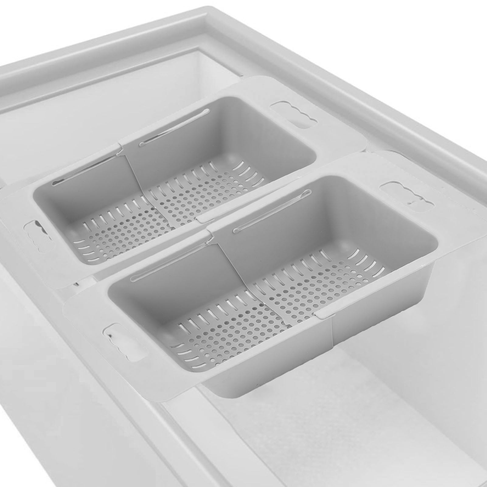 Deep Freezer Storage Bin With Handle, Expandable 40,52cm, Durable PP ...