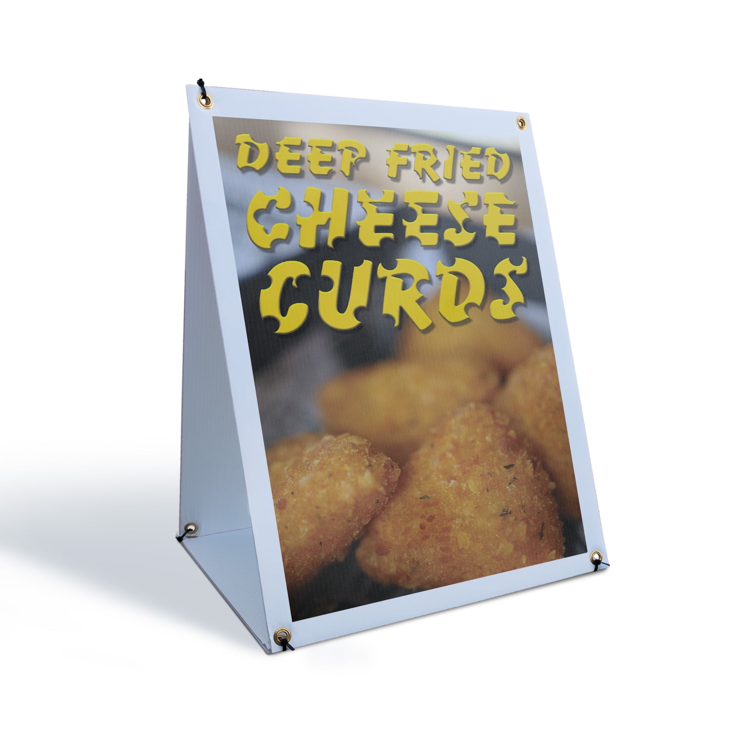 Deep Fried Cheese Curds Sidewalk Sign 18 Inch x 24 Inch A-Frame Images ...