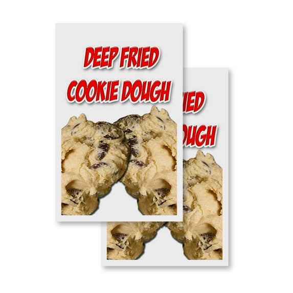 Deep Fried Cookie Dough (2-PACK) 24" x 36" Vinyl Decals | Sign Insert ...
