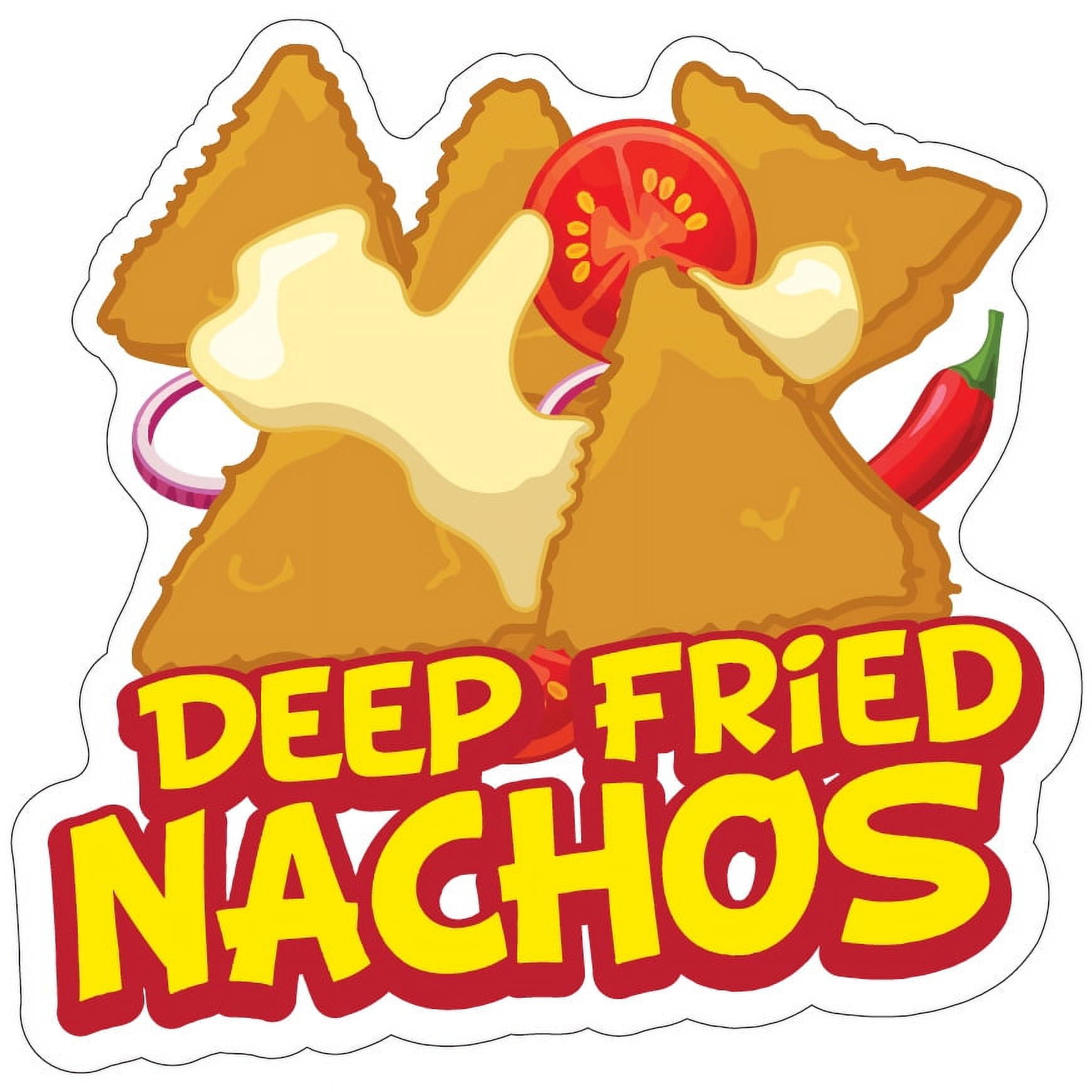 Deep Fried Nachos 24" Decal Concession Stand Food Truck Sticker ...