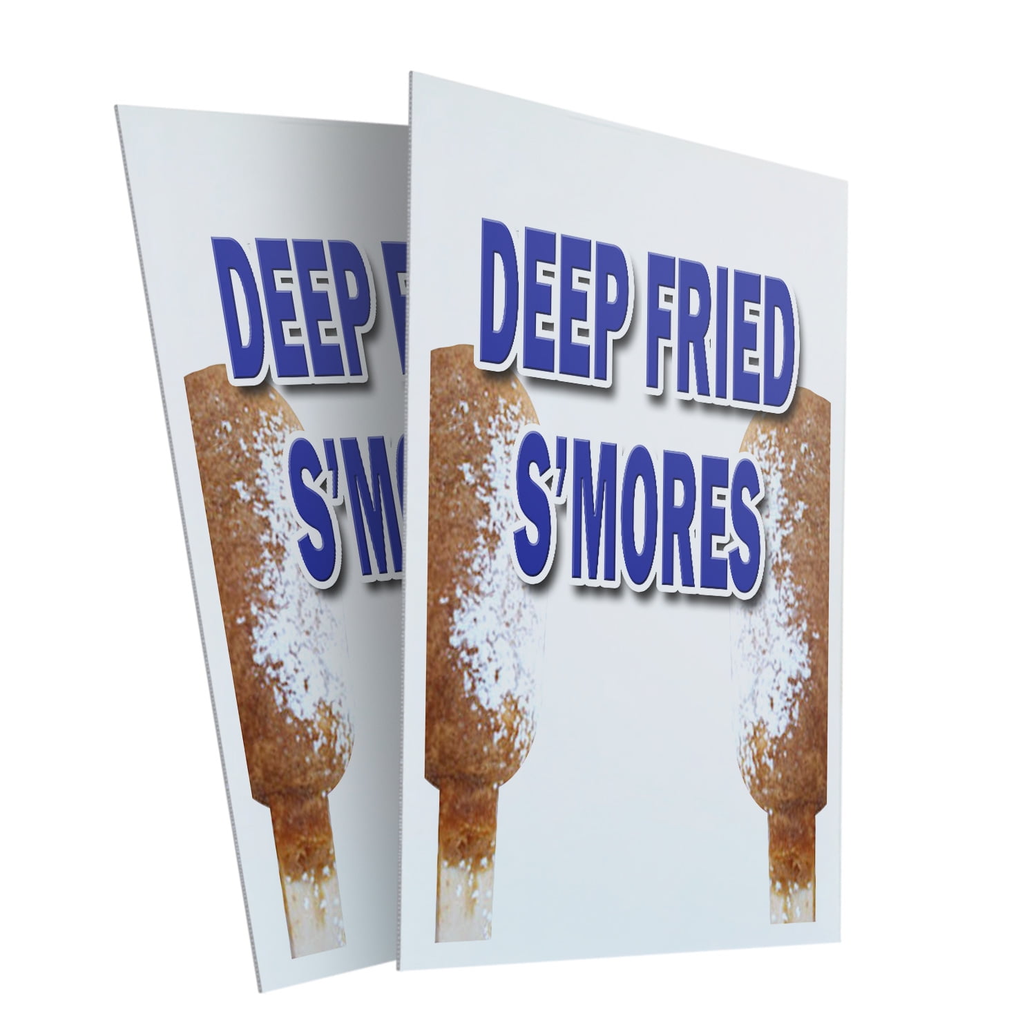 Deep Fried Smores (2-PACK) 24" x 36" Plastic Signs | Sign Insert 4mm ...