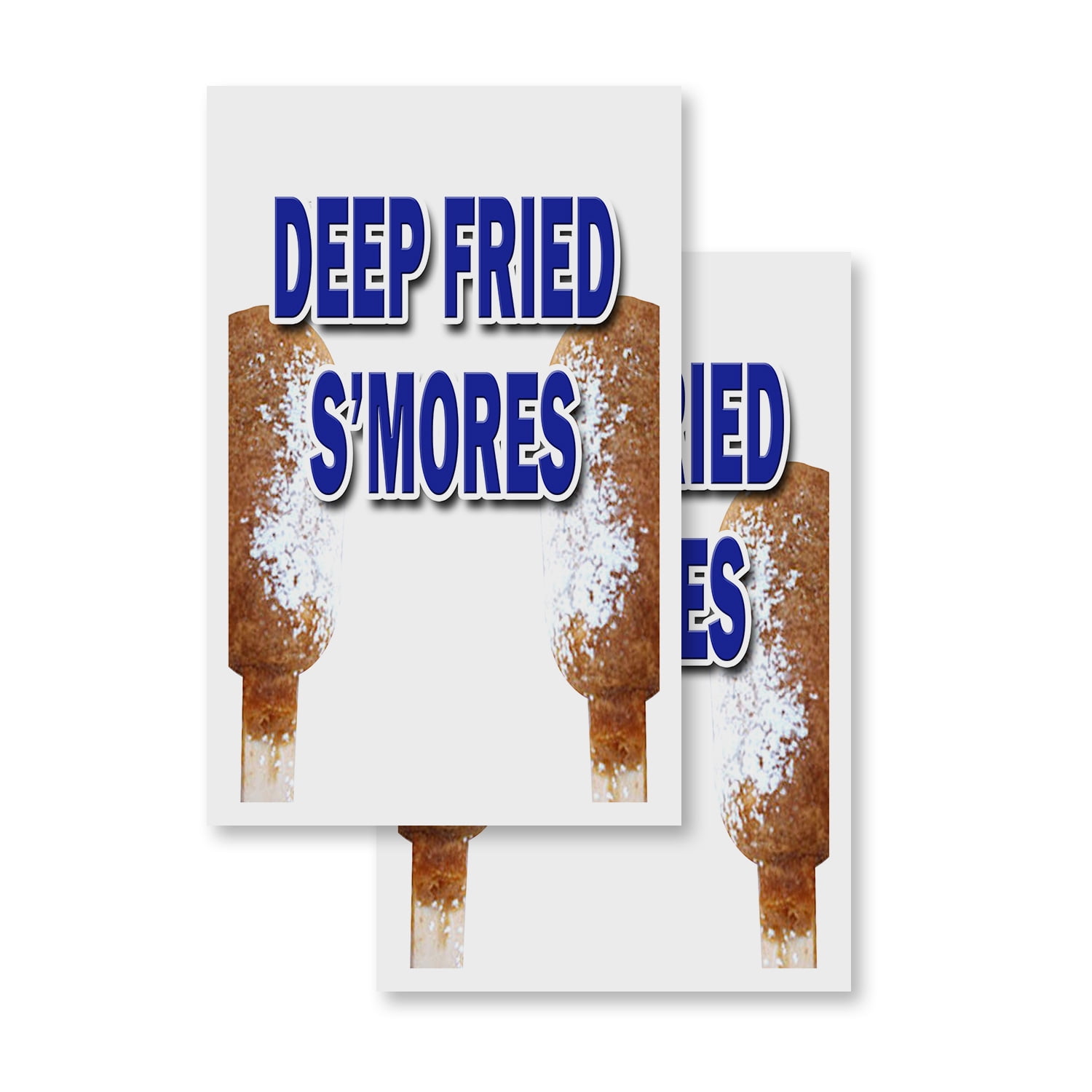 Deep Fried Smores (2-PACK) 24" x 36" Vinyl Decals | Sign Insert Peel ...