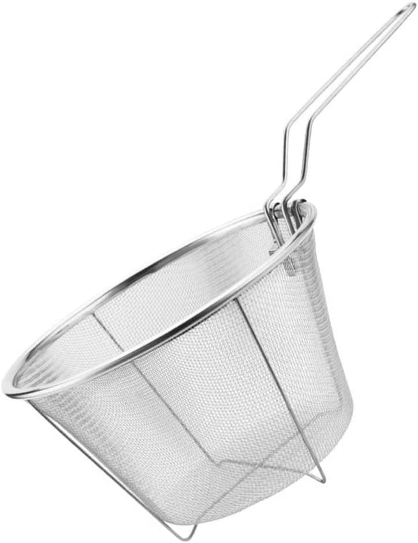 Deep Fry Basket 7 inch: Round Wire Fry Basket Stainless Steel Deep Fry ...