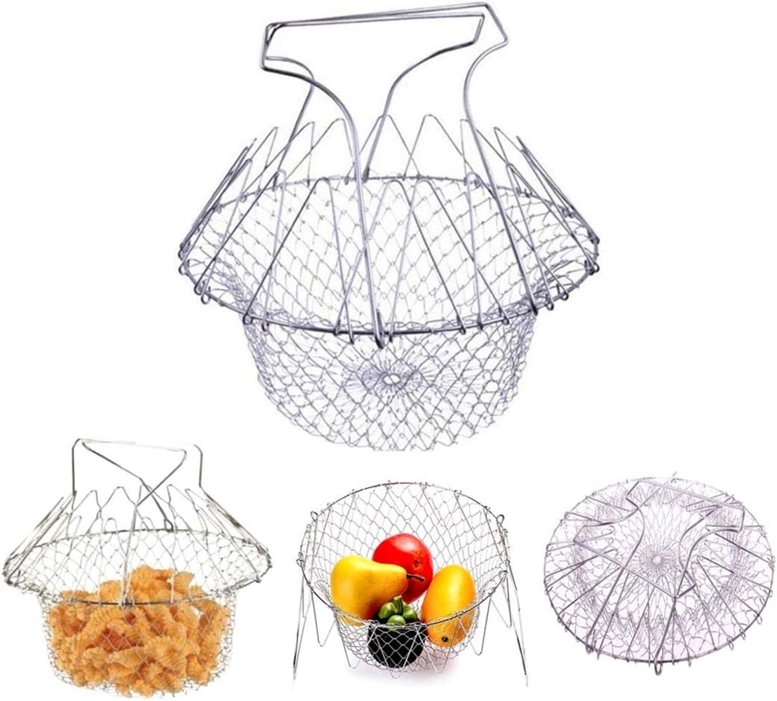 Deep Fry Basket - Triani 304 Stainless Steel -Silver Multi-Function ...